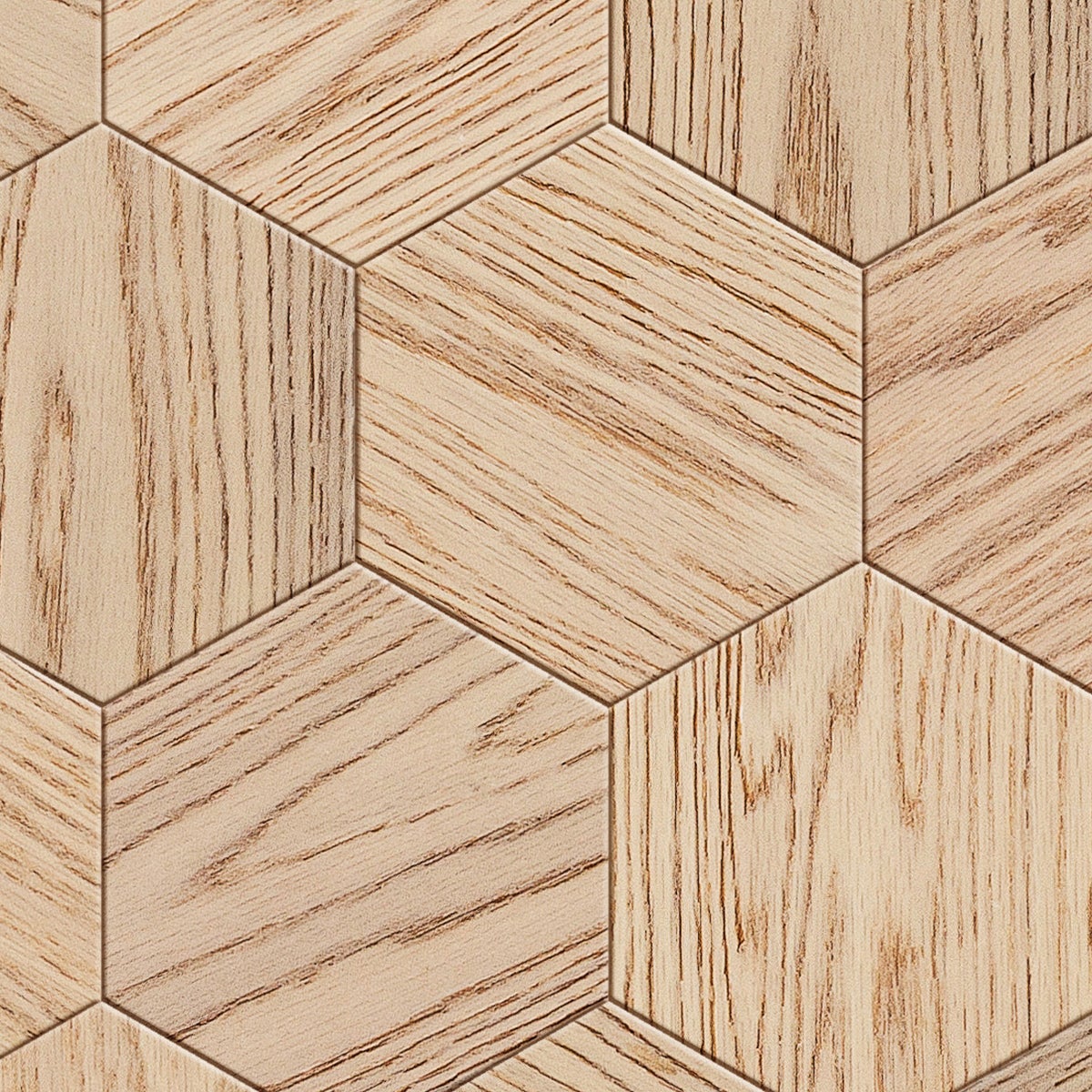 Rollo sticker Hexágonos madera 1 65x100 cm | Leroy Merlin