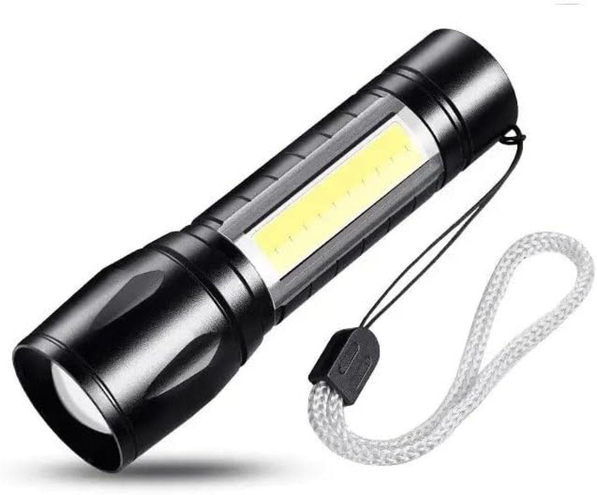 Mini lampe torche portable avec zoom et mise au point réglable, lampe ...