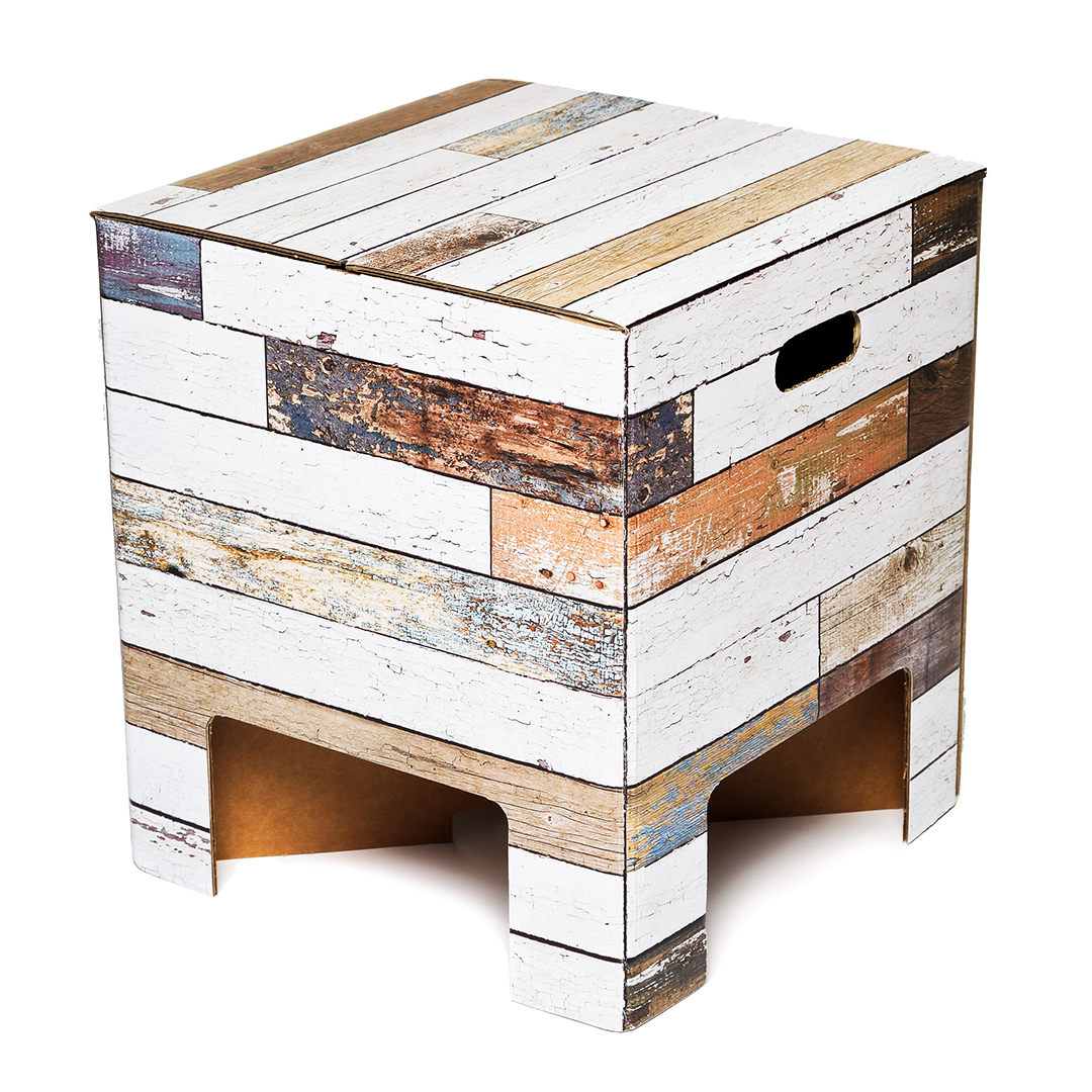 Dutch Design Brand Tabouret en carton - 30x30x34cm - Beachwood | Leroy ...