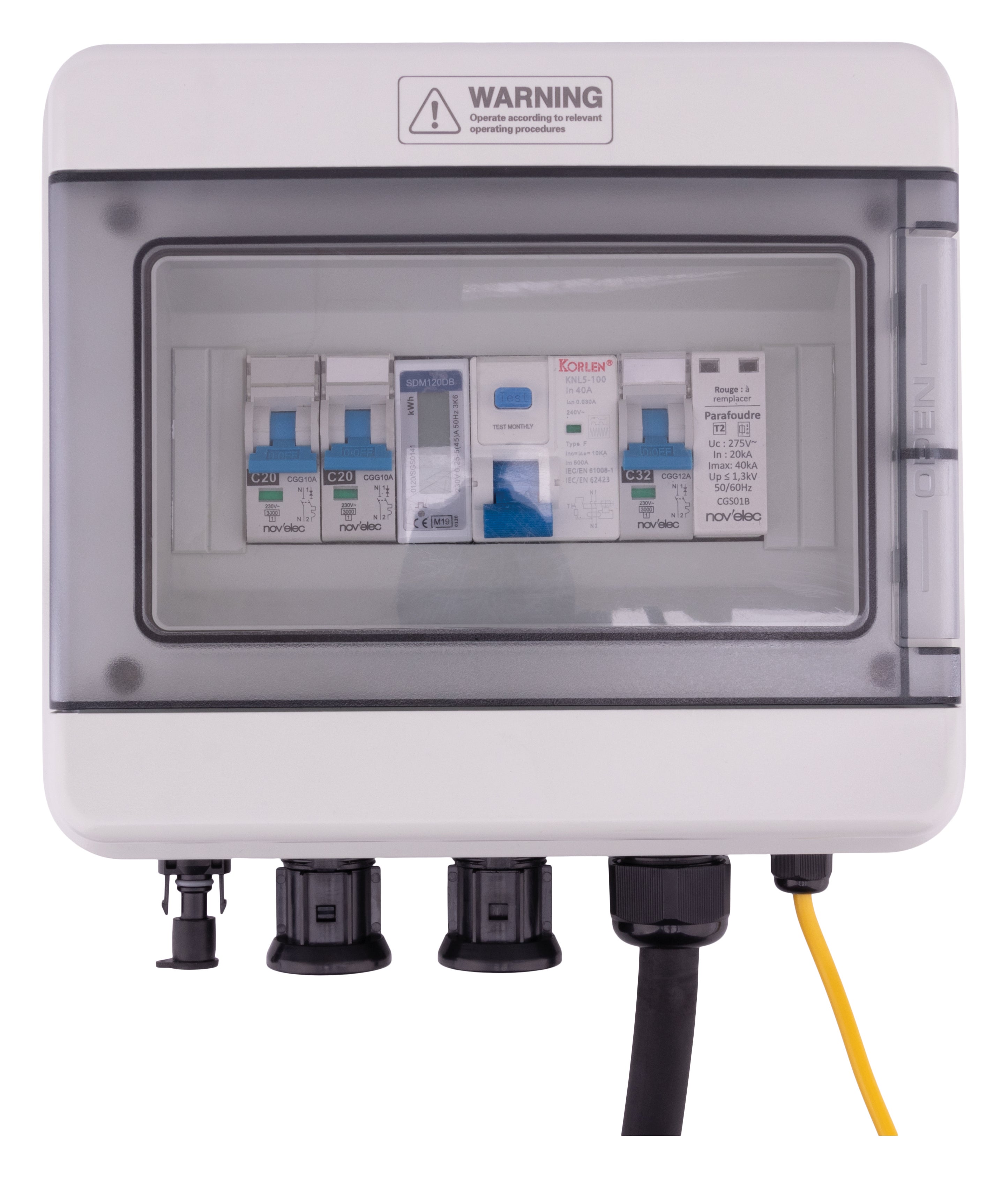 Coffret de protection AC - installation photovoltaïque 6kW - Protec ...