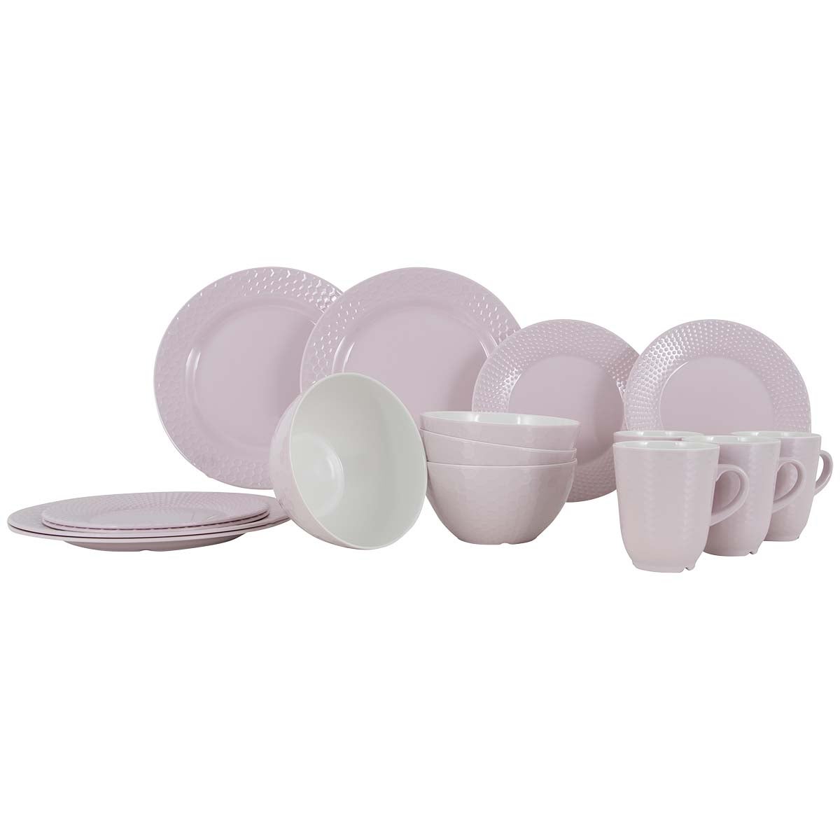 Gimex - Royal Line - Vajilla - Pastel - Rosa - 16 Piezas | Leroy Merlin