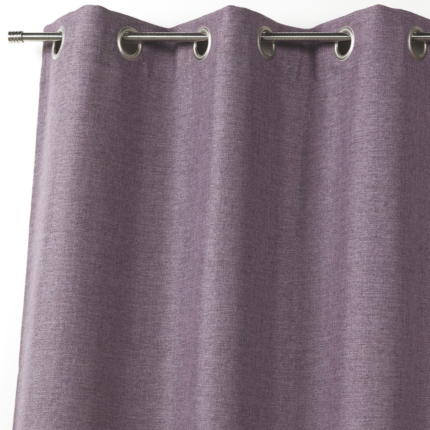 Rideau d'ameublement 100 % occultant uni doublé - Violet parme ...