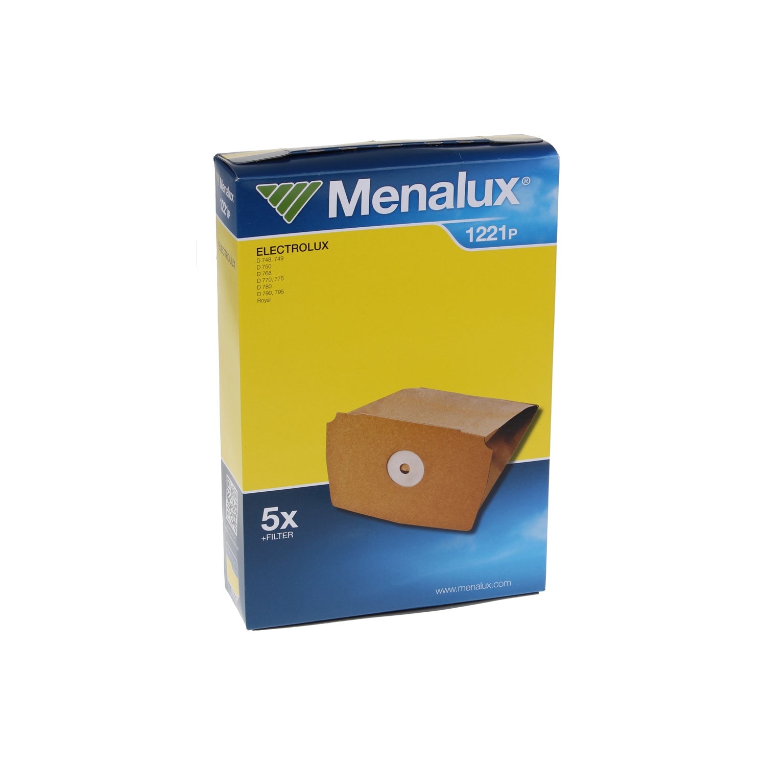 Electrolux - sac aspirateur menalux - 1221p 5 bags + 1mf - 9001966440 ...