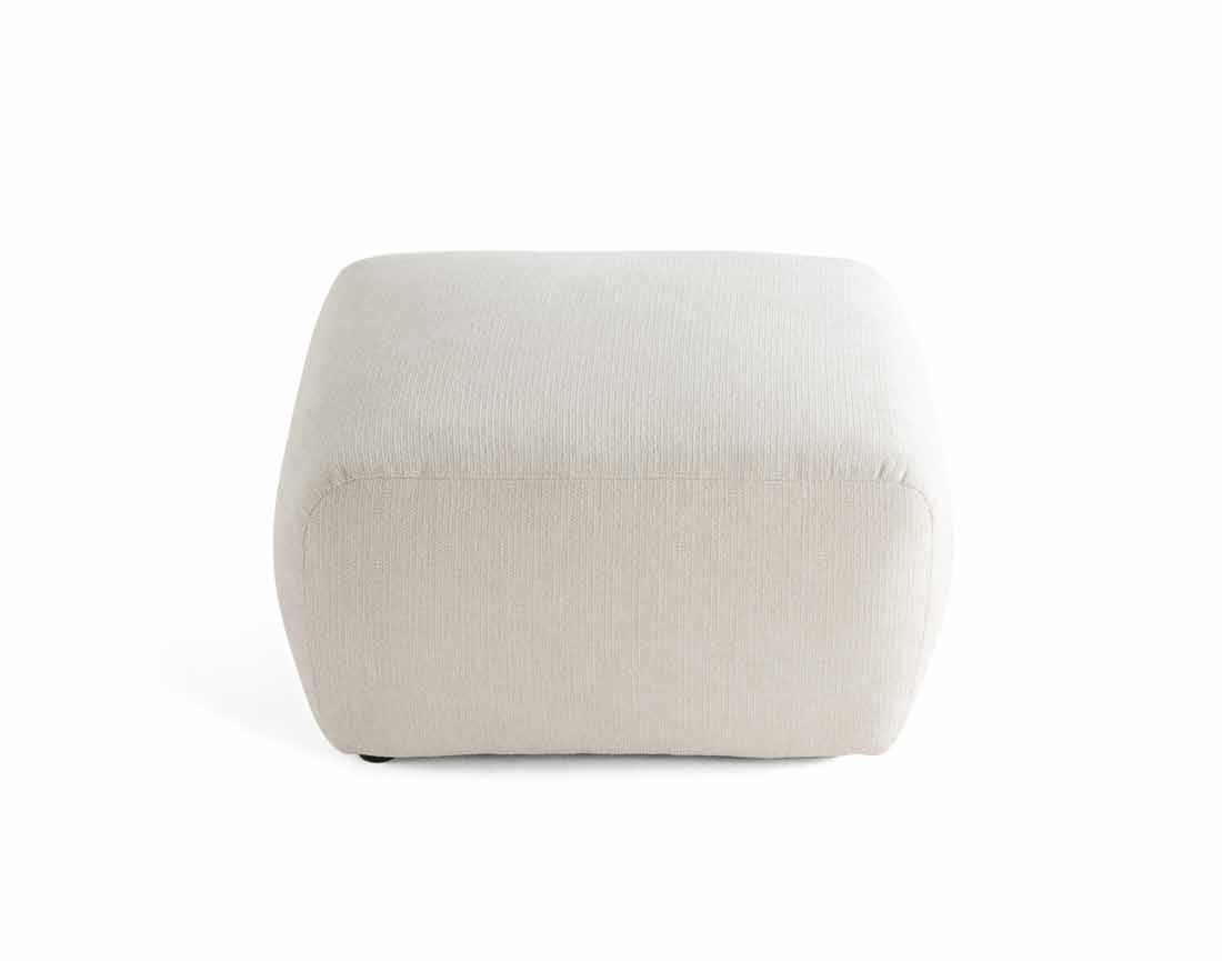 Pouf en tissu texturé 80*75*46 cm beige - SORRENTE - Best Mobilier ...