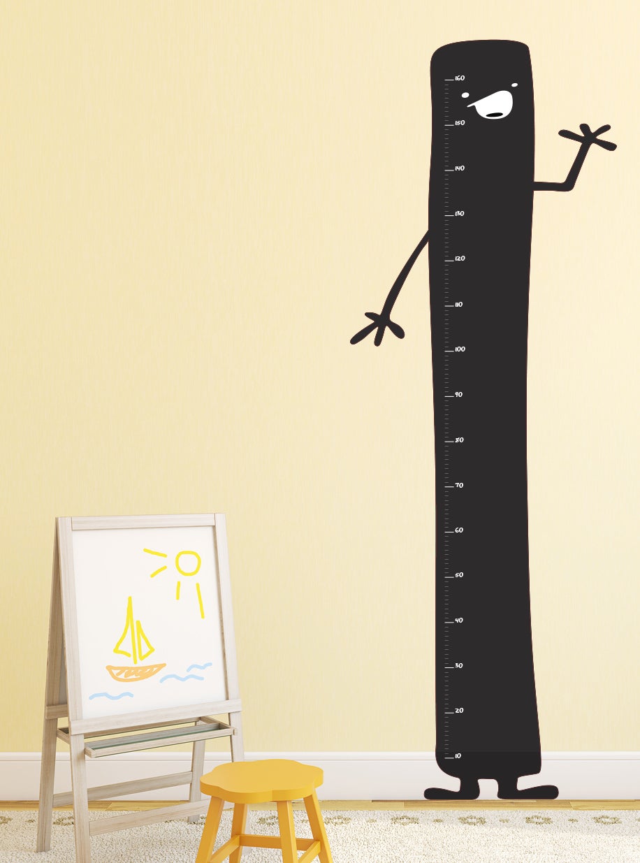 Sticker décoratif autocollant, représentation d'une toise monstre ...