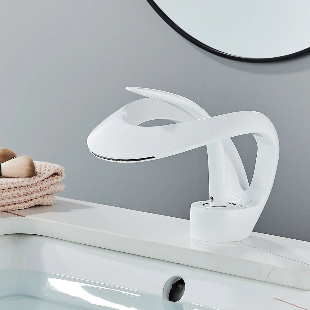 1 home hotel decorative waterfall faucet, indoor bathroom sink faucet ...