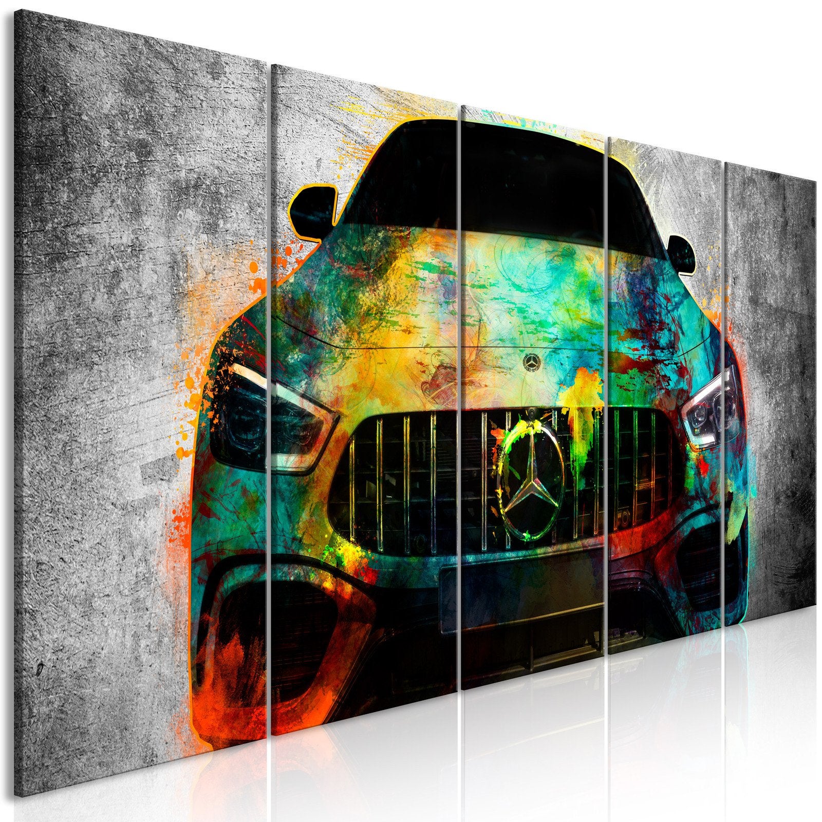 Tableau Au démarrage 5 parties Étroit - 100 x 40 cm | Leroy Merlin