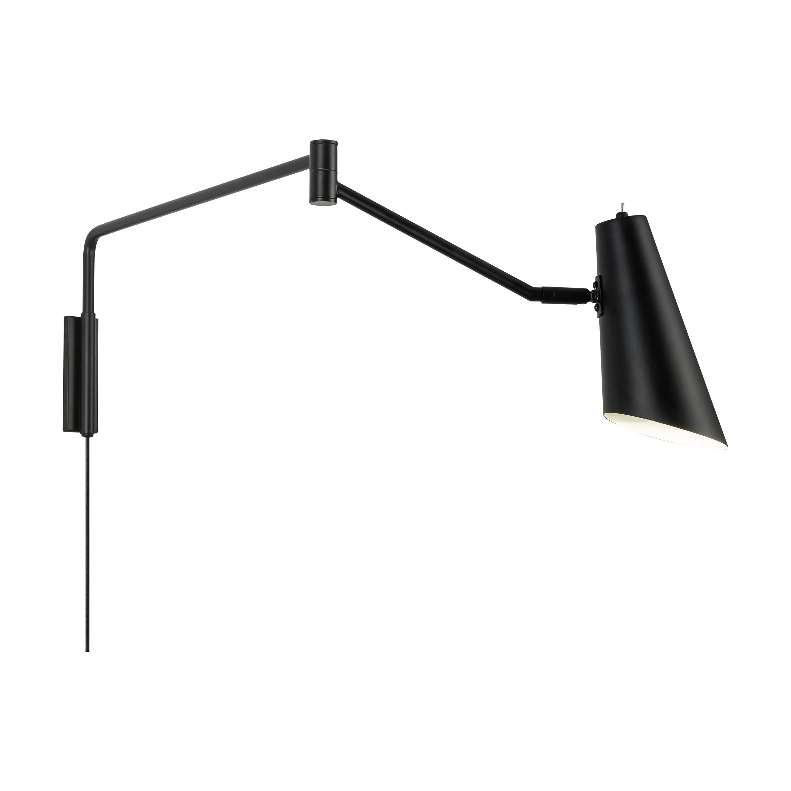 Noa wall light with overhang black | Leroy Merlin
