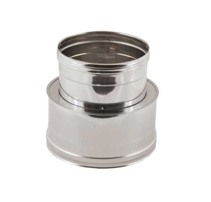 Raccordement double paroi à simple paroi inox diam. int. 150 / est 200 ...