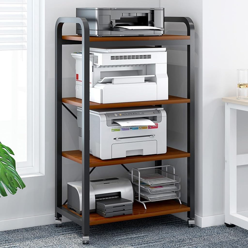 Estantería con Ruedas 4 Baldas, Estantería para Cargas Pesadas con ...