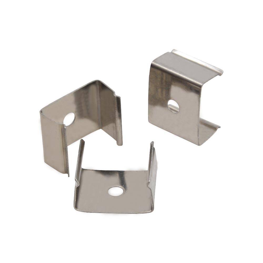 Clip de fixation métallique pour profilés 17X8-15 (1U) | Leroy Merlin