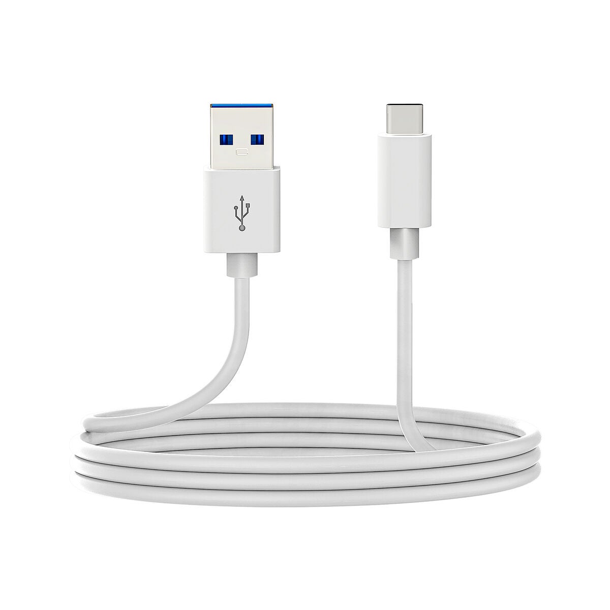 Cable USB A a USB C DCU 30402065 Blanco | Leroy Merlin