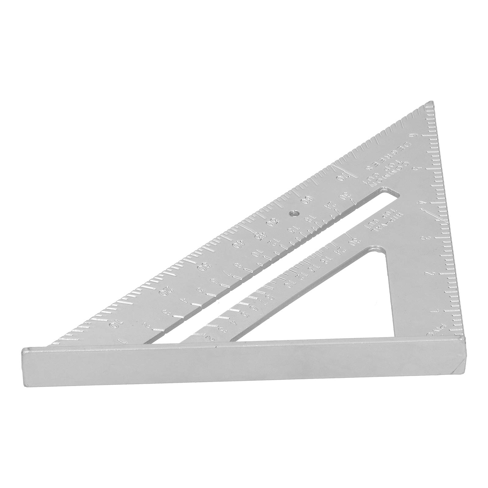 Regla triangular de 7 pulgadas, aleación de aluminio, escala ...