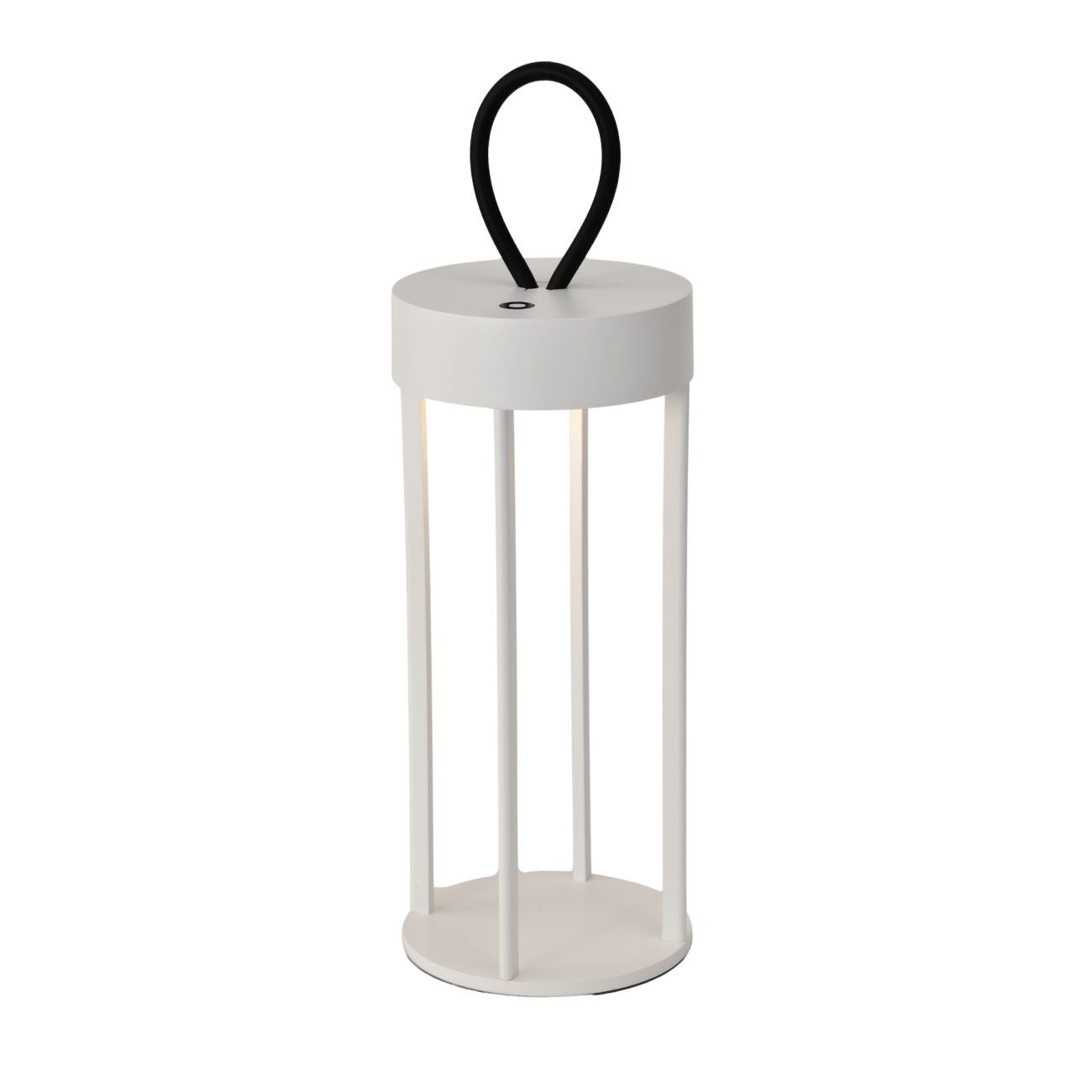 Pequeña linterna blanca de mesa LED regulable para exterior - Astréa ...
