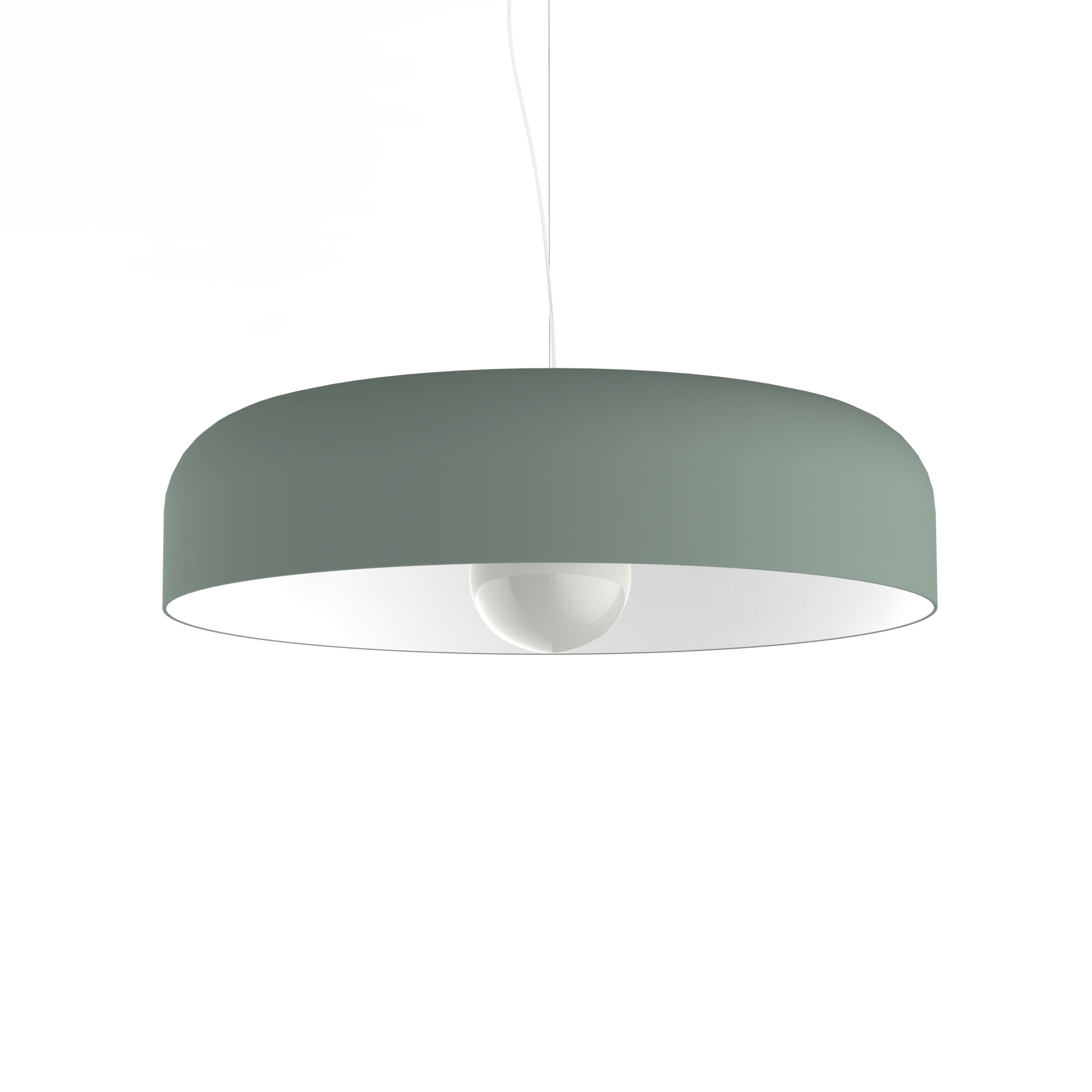 LUMICOM | TUZZI Lámpara pendiente, 1xE27, max 42W, metal, verde glacial ...
