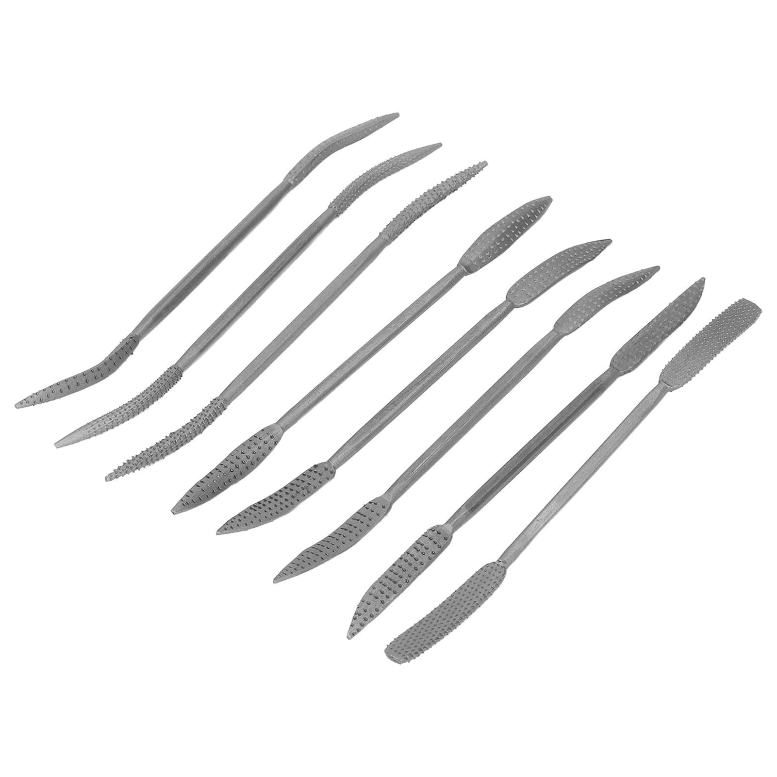 Lot de 8 limes à râpe à double extrémité de 20,3 cm en acier allié pour la sculpture, le travail ...