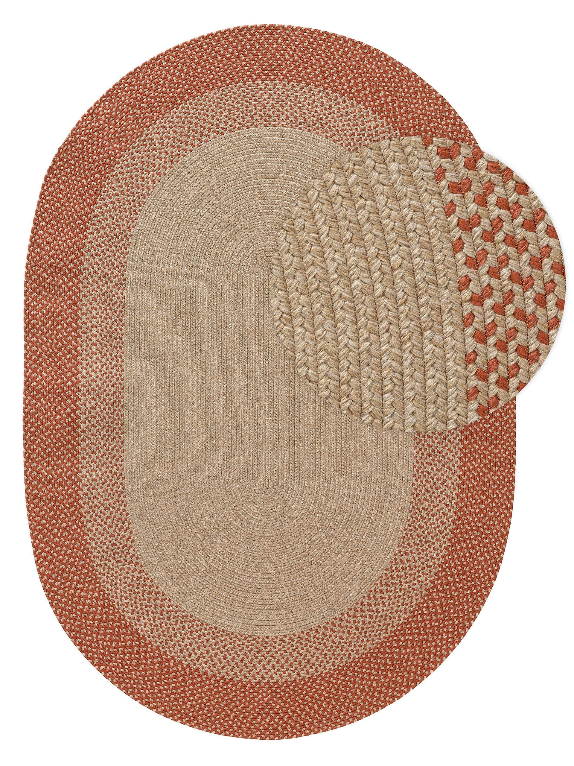 BENUTA - Tapis d'extérieur & intérieur Nandi terracotta 140x200 cm ...