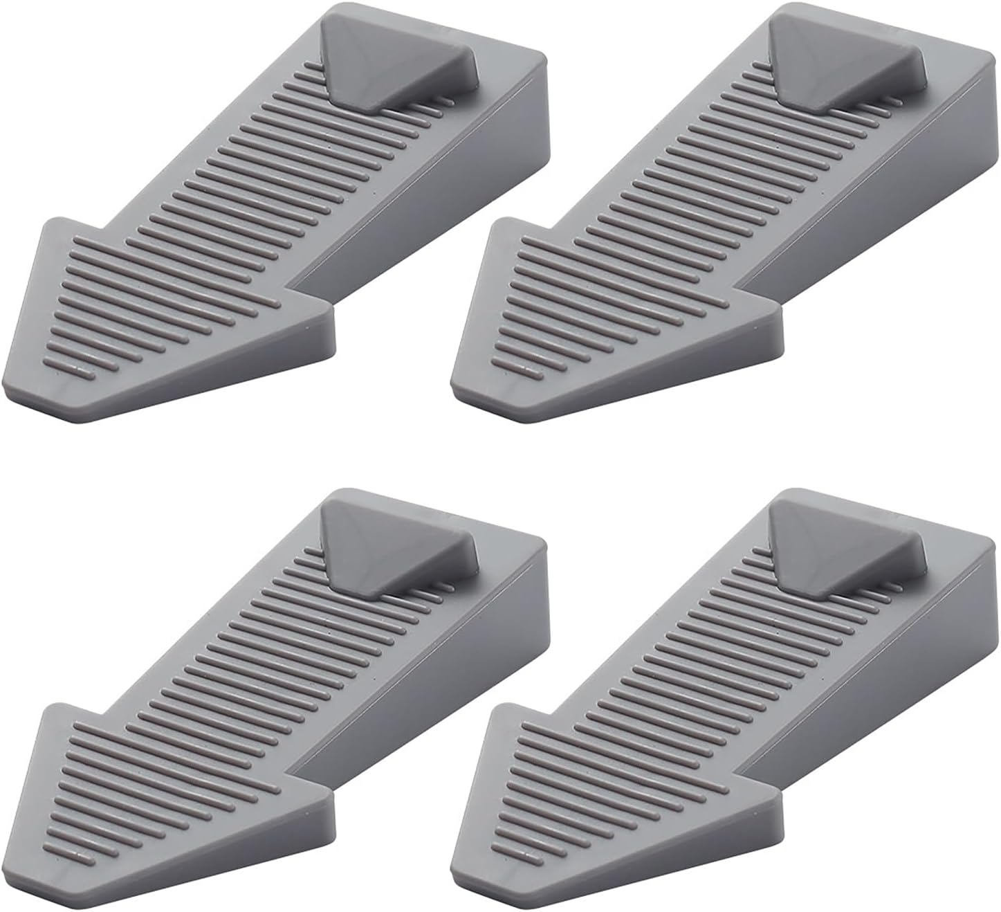 4 pièces Cale Porte Sol Caoutchouc, Antidérapante Bloc Hauteur Réglable ...