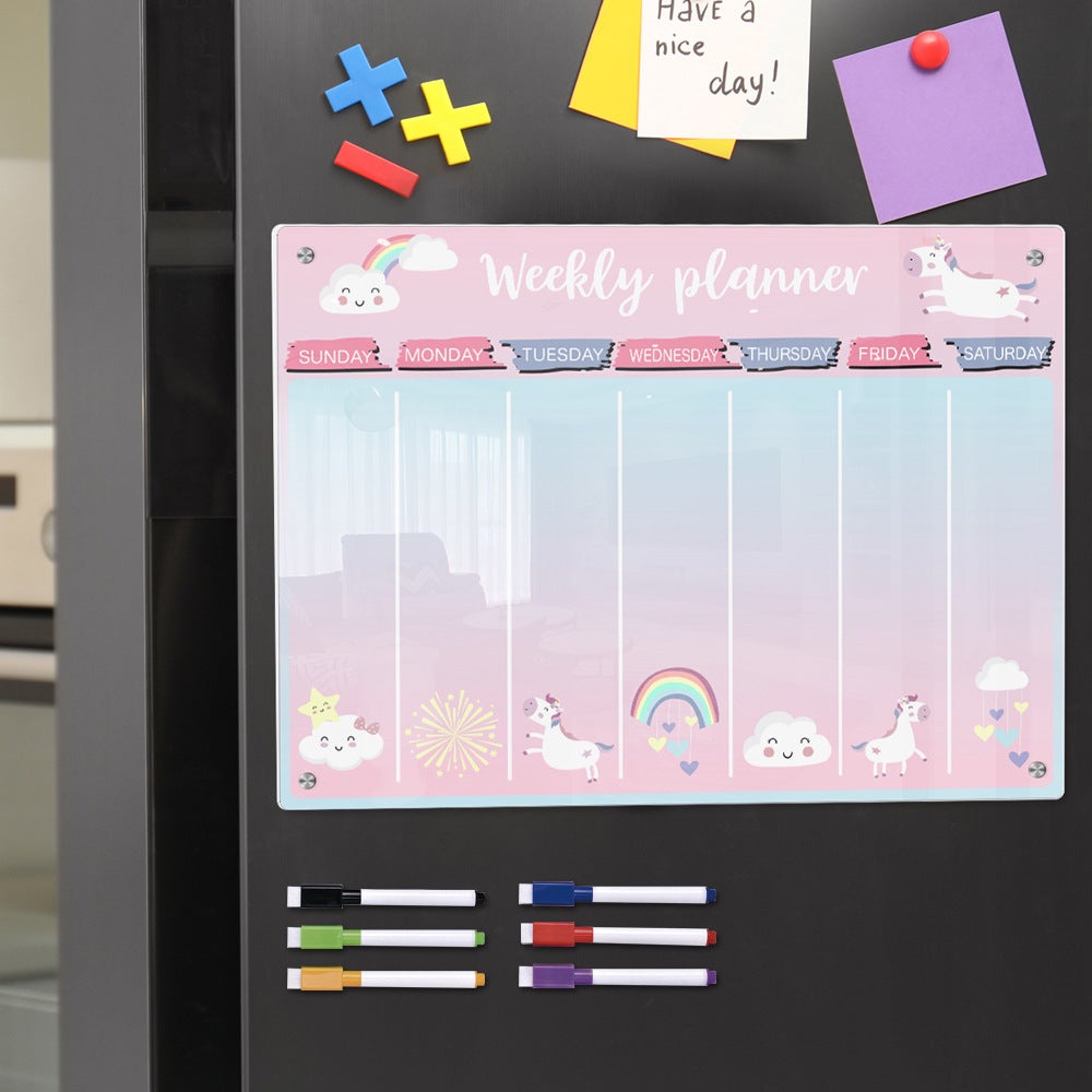 Bloc-notes magnétique (grand) avec stylo, tableau d'écriture en ...