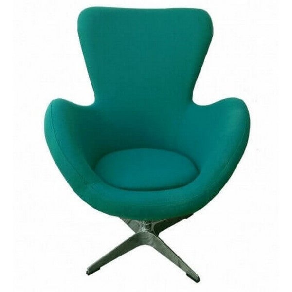 COCOON - Fauteuil en velours turquoise design | Leroy Merlin