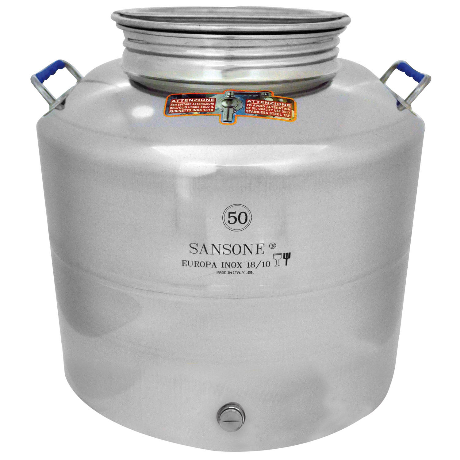 Sansone - contenitore per olio in acciaio inox 50 lt | Leroy Merlin
