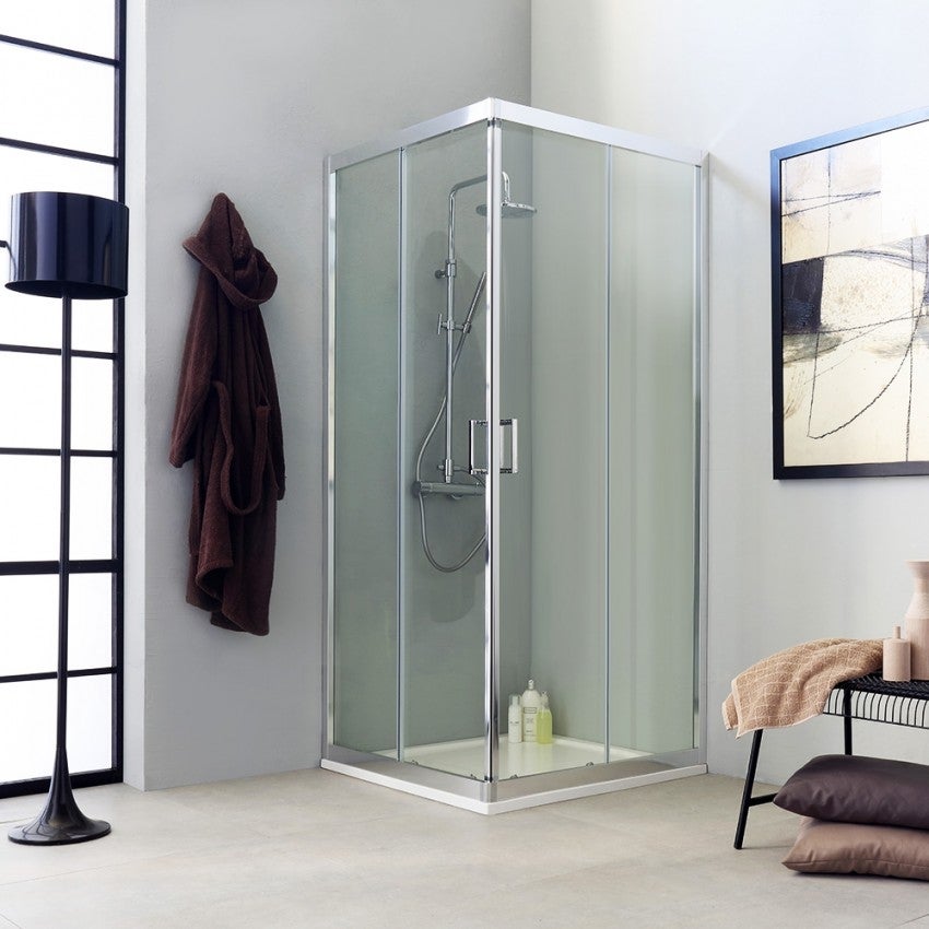 Cabine de douche 70x70 avec profil plat | Leroy Merlin