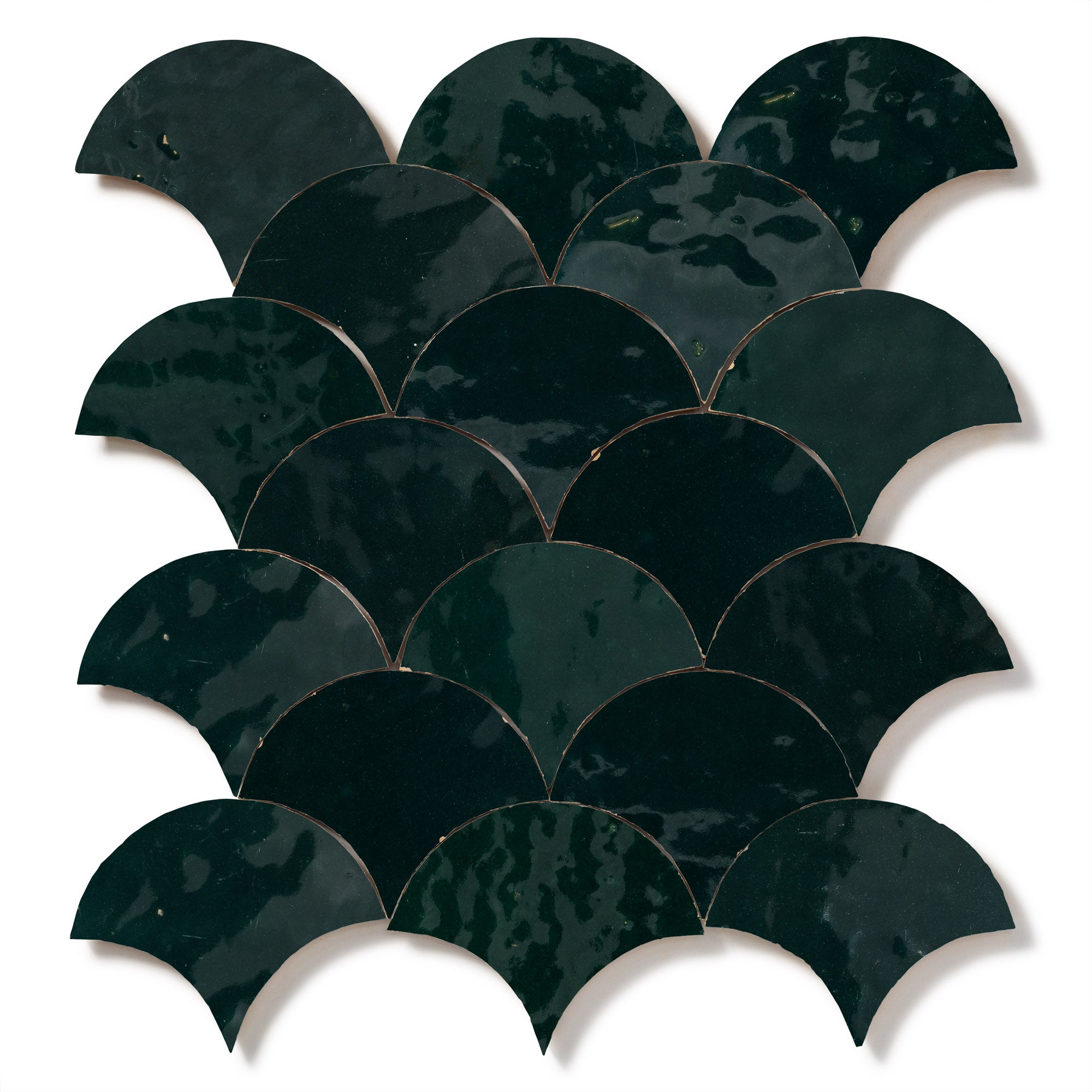 Zellige Marocain Artisanal Véritable - Bleu Océan Ecaille grand 10x12 ...