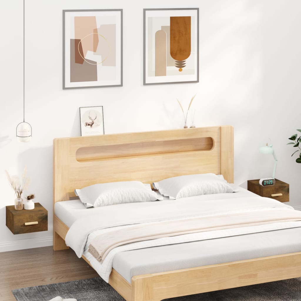 Lot de 2 Tables de chevet murale，Table de chevet flottante，Tables d ...