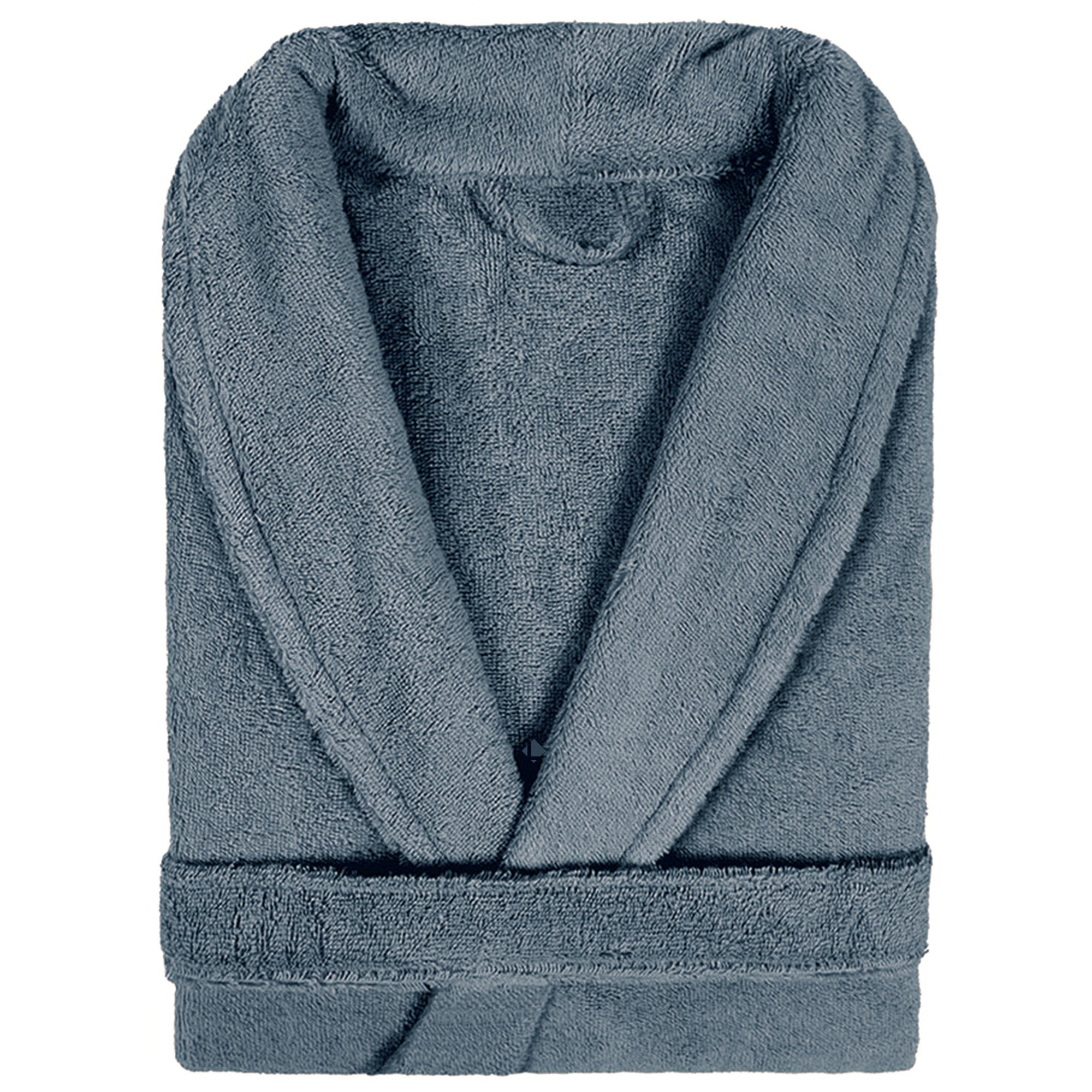 Peignoir col châle adulte PURE coton L gris acier | Leroy Merlin