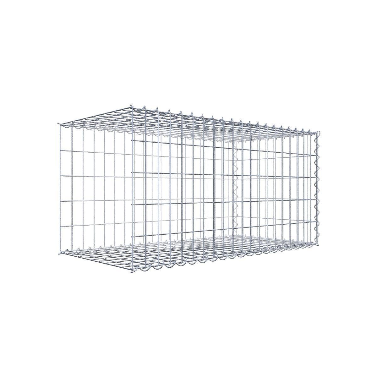Gabiona - Gabion à monter en longueur 100 cm x 50 cm x 50 cm (L x H x P), maille 5 x 10 cm ...