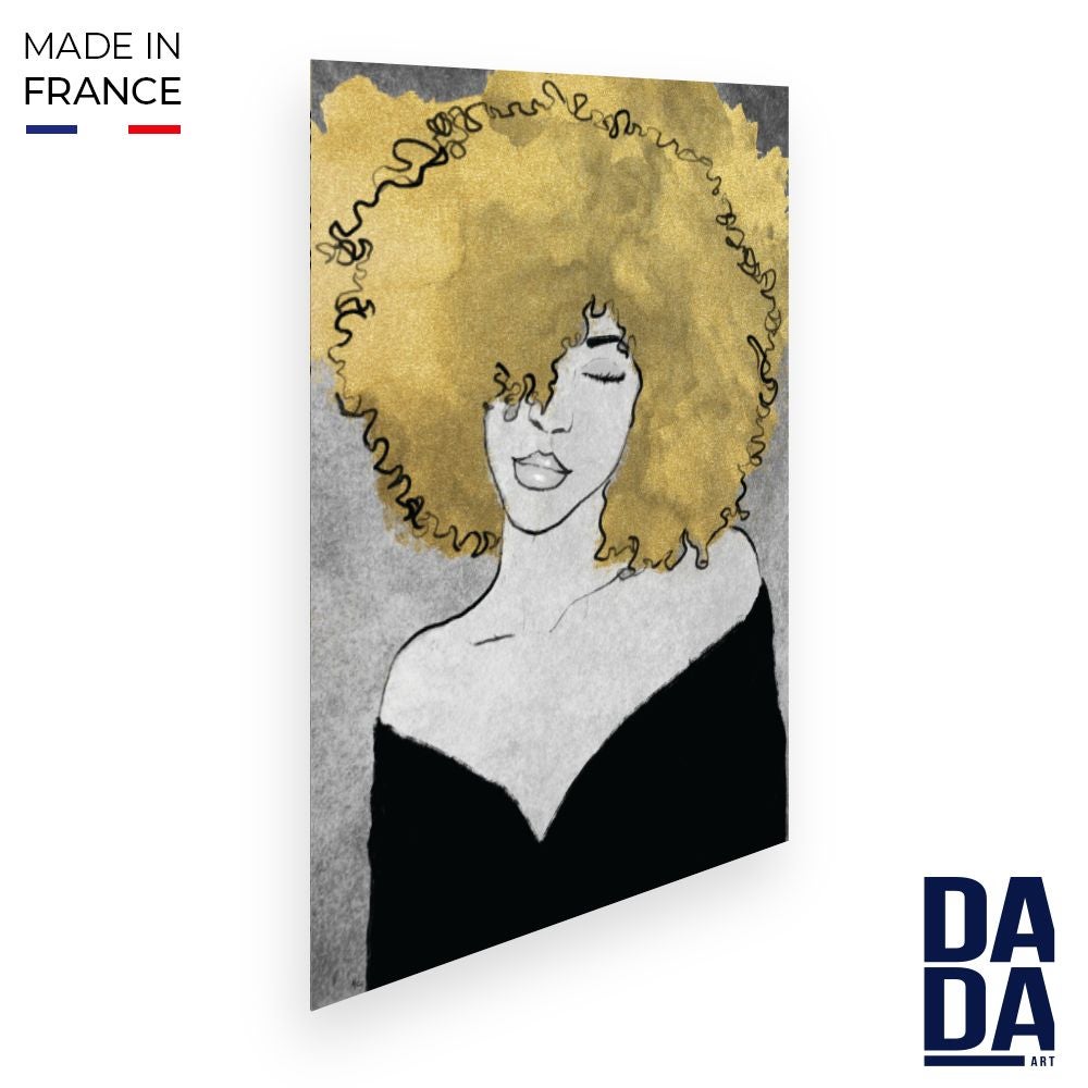 Affiche Boucles dorées élégantes / 60x80cm / Fabriqué en France / DADA ...