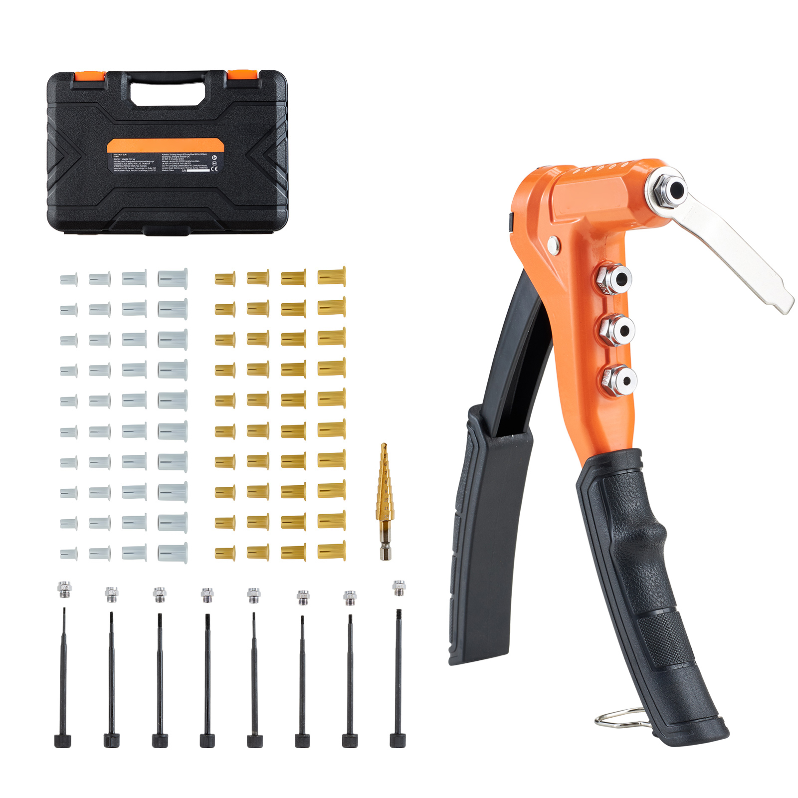 Riveteuse Manuelle SucceBuy 23 cm, Kit Outils a Riveter Complet, pour ...