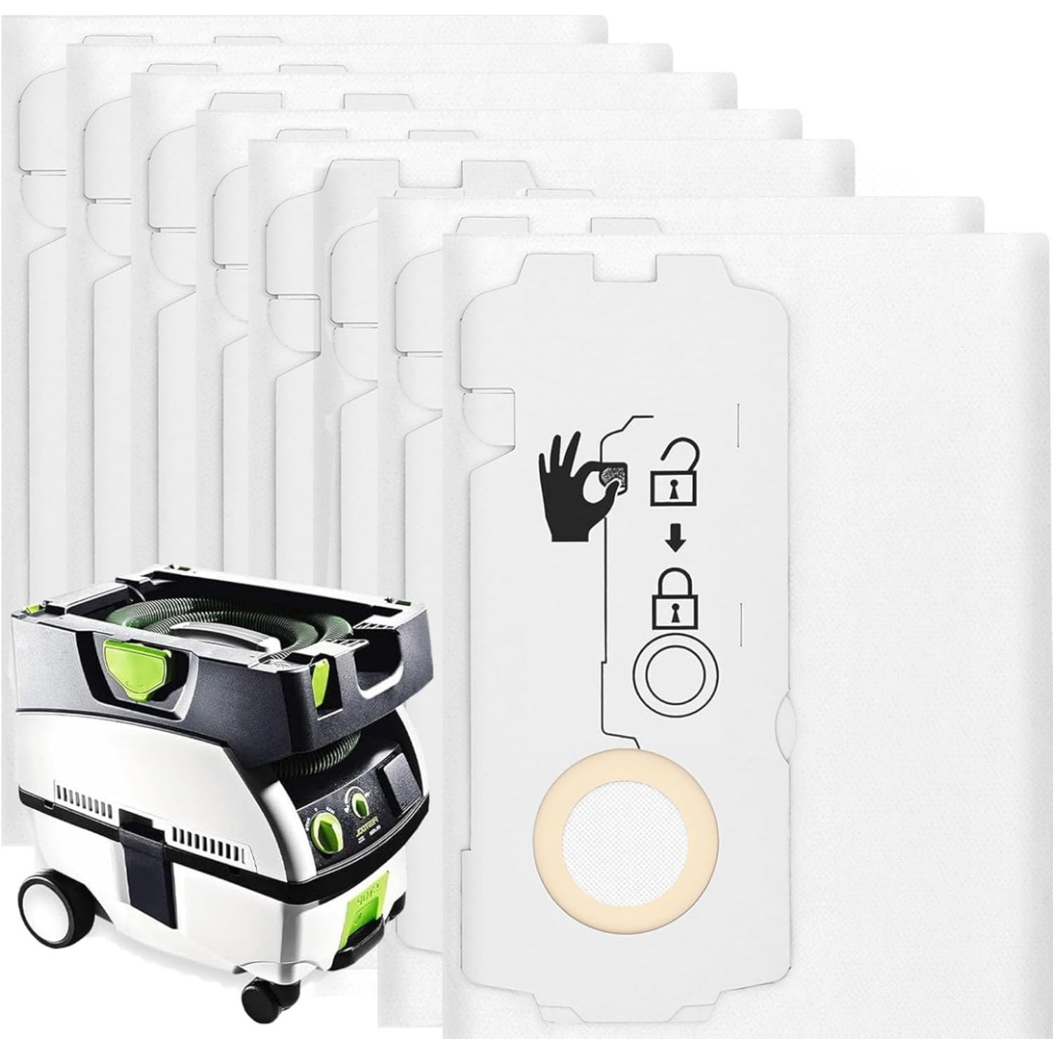 10 bolsas para aspiradora Festool CT mini/midi de 15 L – Bolsas ...