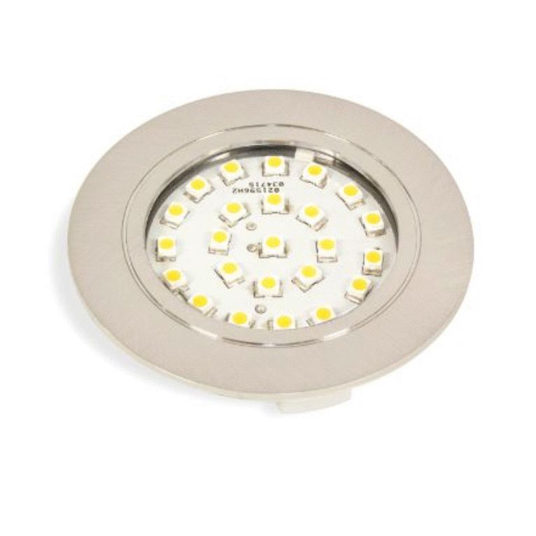 Emuca Applique LED pour meuble, diamètre 65 mm, à encastrer, aucun ...