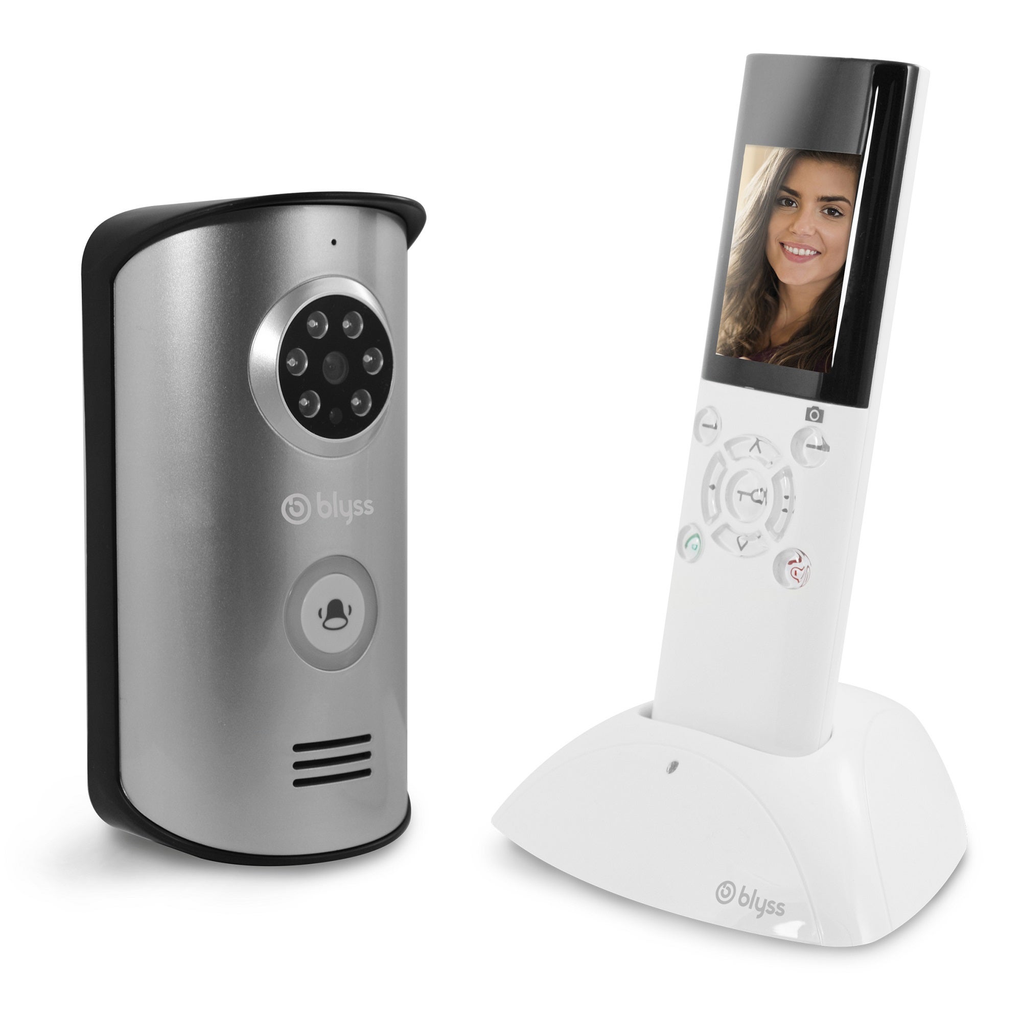 Visiophone sans fil avec combiné sans fil - Blyss - 263224 | Leroy Merlin