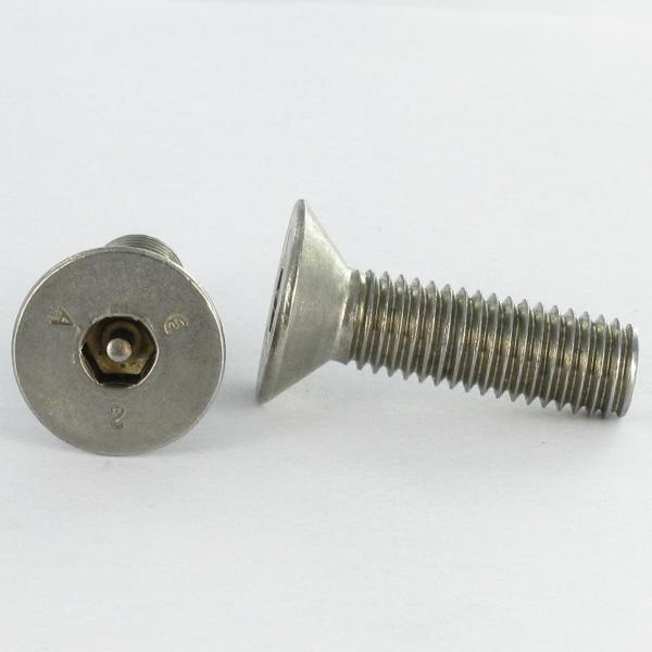 Vis métaux Inox A2 Inviolable FHC tête fraisée empreinte hexagonale ...