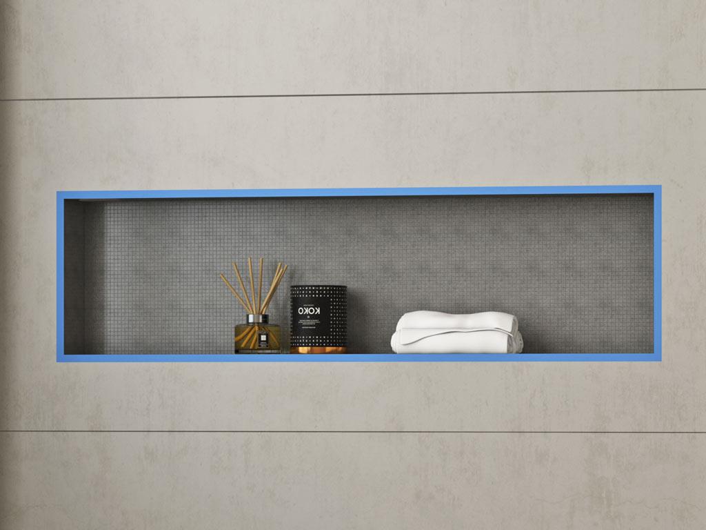 Niche de douche à encastrer et prête à carreler - 31 x 91 cm - KLARA ...