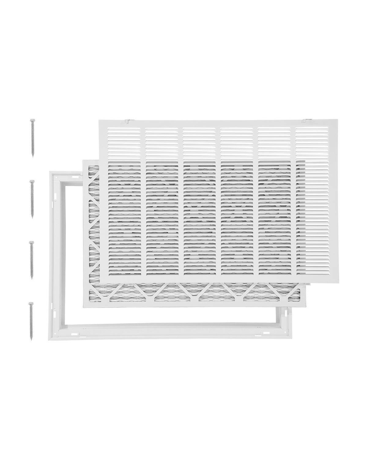 Grille Retour d'Air avec Filtre pour Ouverture de Conduit 75,5 x 50,5 ...