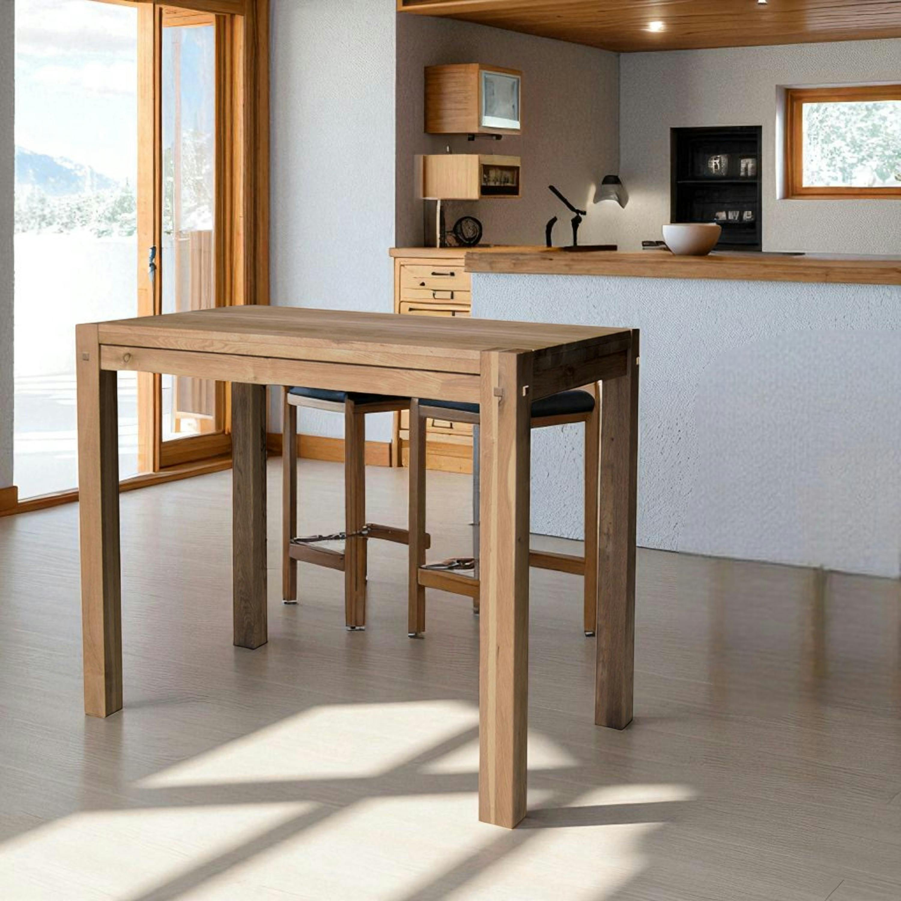 Mange-debout bois massif - plateau chêne 180 cm FJORD | Leroy Merlin