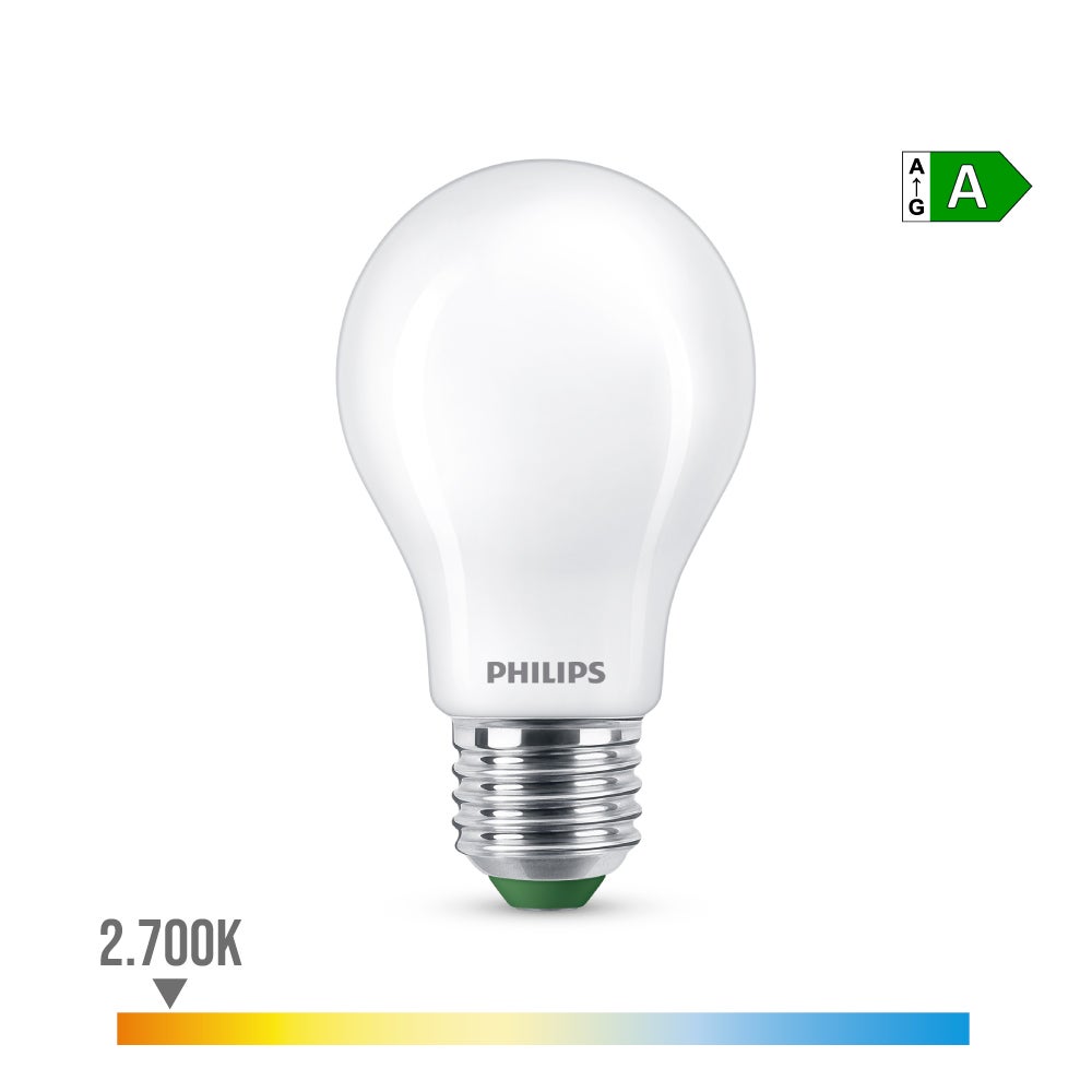 Bombilla PHILIPS Ultra Efficient LED Classic 4W 840lm E27 2700K 6x10 ...