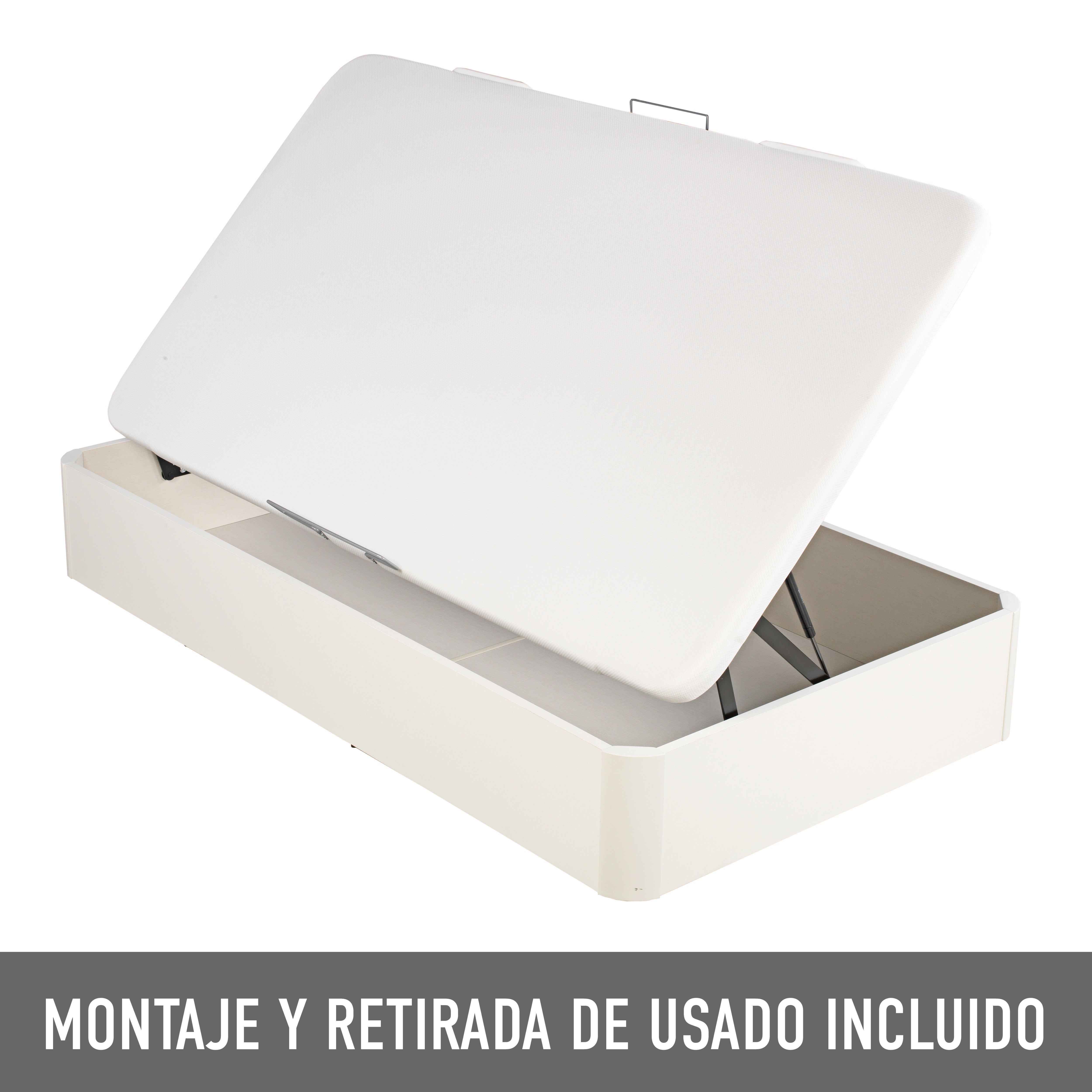 Canapé Juvenil Royal Sleep Apertura Lateral Blanco, Montaje en el ...