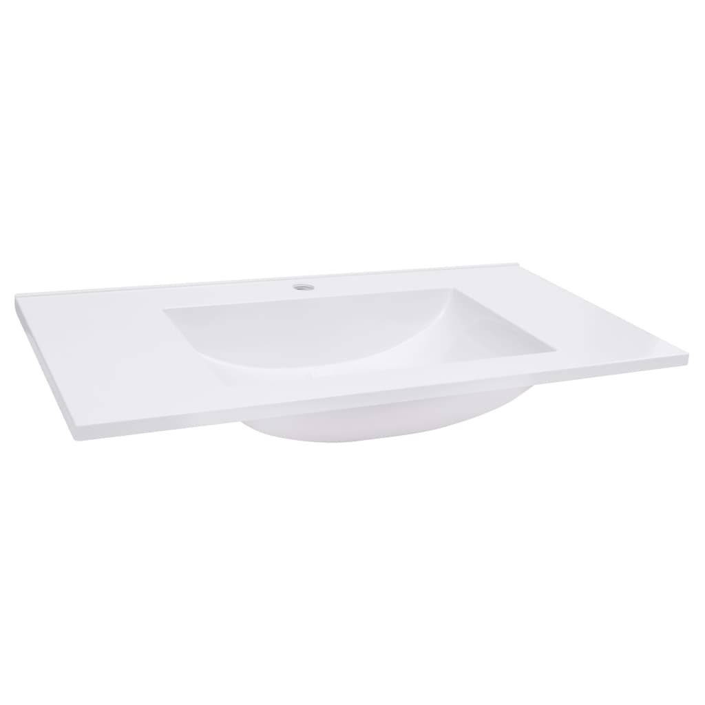 Lavabo salle de bain encastré 80x46 cm SMC blanc 02_0002657 | Leroy Merlin