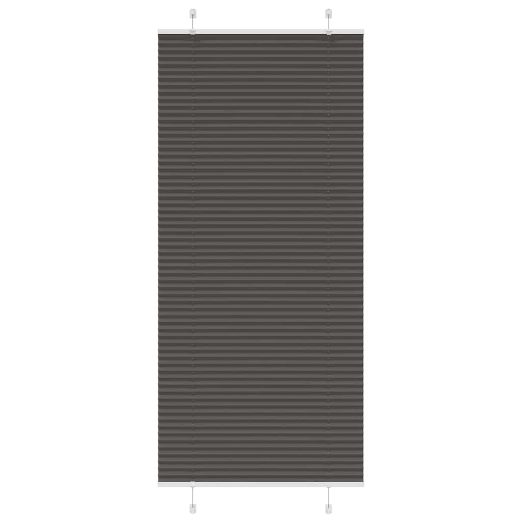 Store plissé | Store pliant noir 90x200 cm largeur du tissu 89,4 cm ...