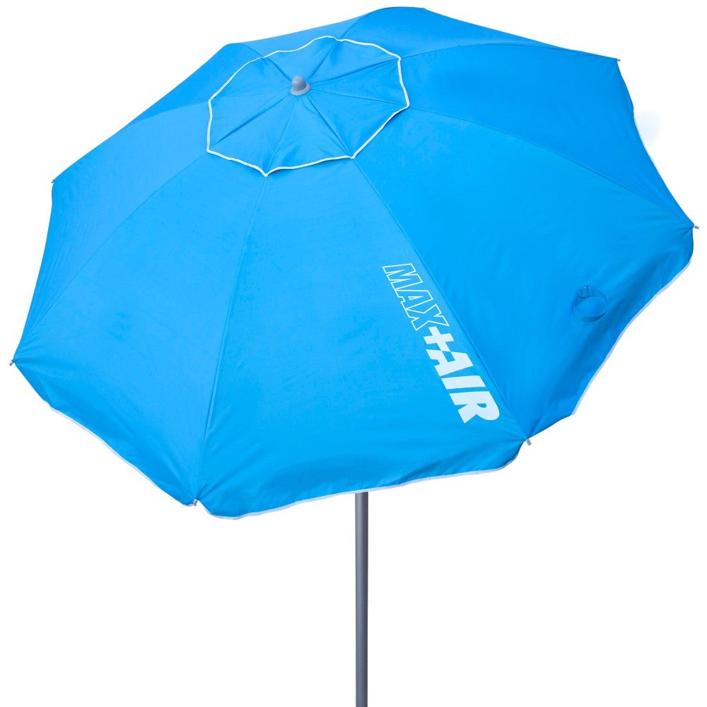 Aktive Sombrilla playa antiviento 8 varillas 220 cm azul | Leroy Merlin
