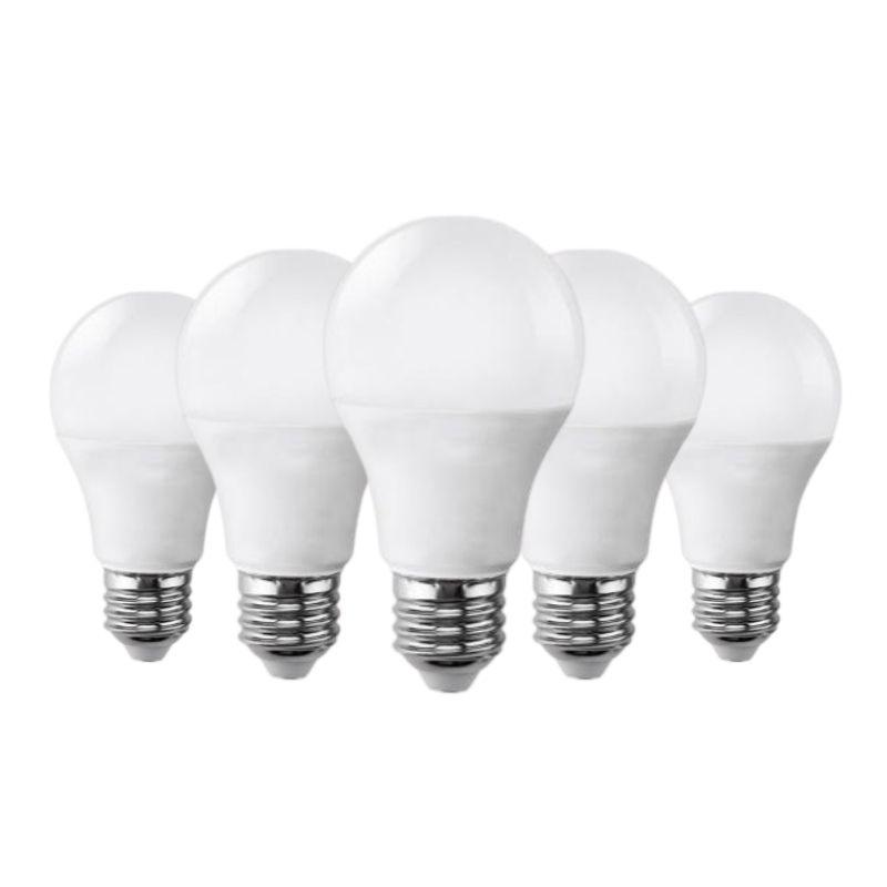 Ampoule LED E27 9W 220V A60 180° (Pack de 5) - Blanc Neutre 4000K ...