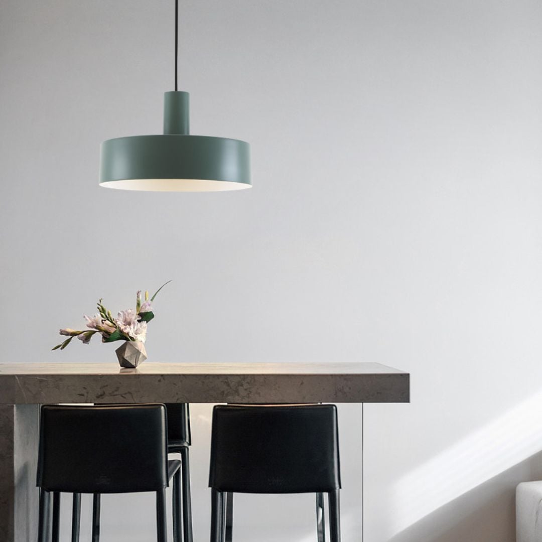 Lámpara Colgante verde de Metal 1xE27 Foco Serantes | Leroy Merlin