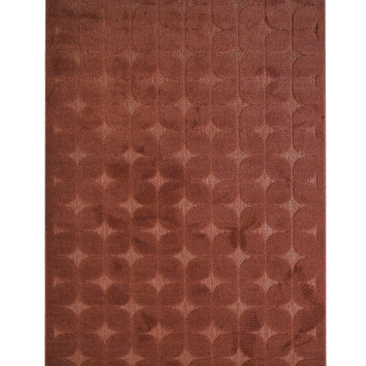 Tapis salon à relief moderne rouge terra cotta 195x275 | Leroy Merlin