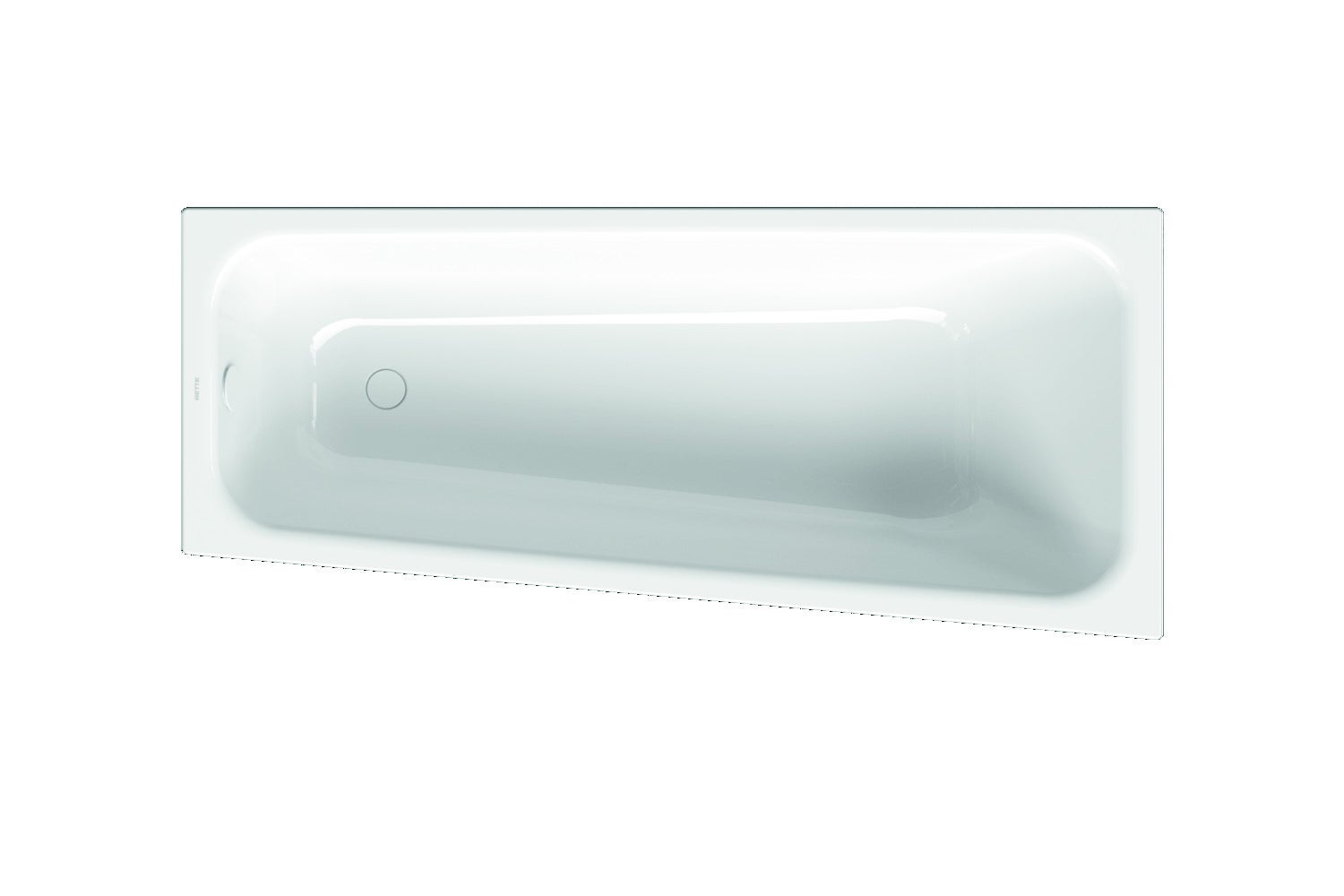 Baignoire d'angle BetteSpace S, 170x75cm, 1140, simple dos, blanc ...