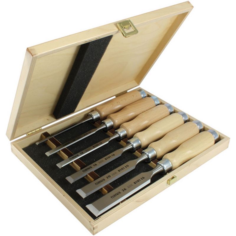 Juego de 6 formones WOOD LINE PROFI 6-10-12-16-20-26 NAREX | Leroy Merlin