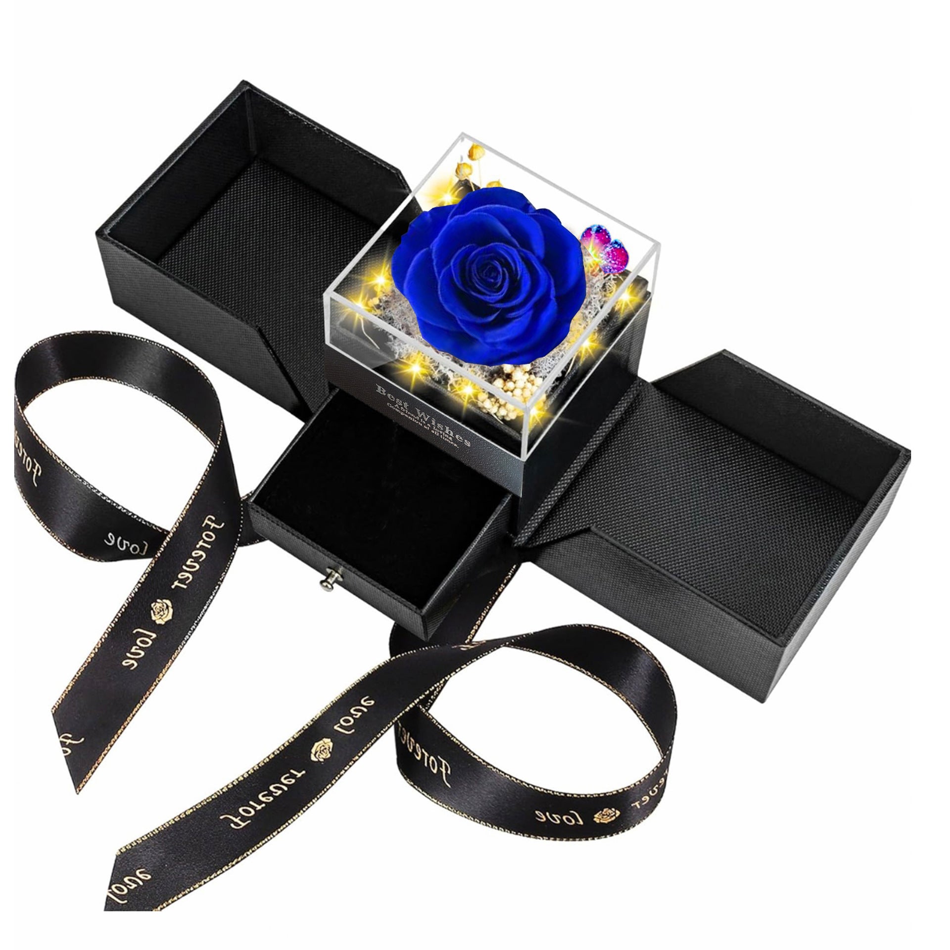 Coffret cadeau de fleurs stabilisées, coffret cadeau de Pâques, coffret ...